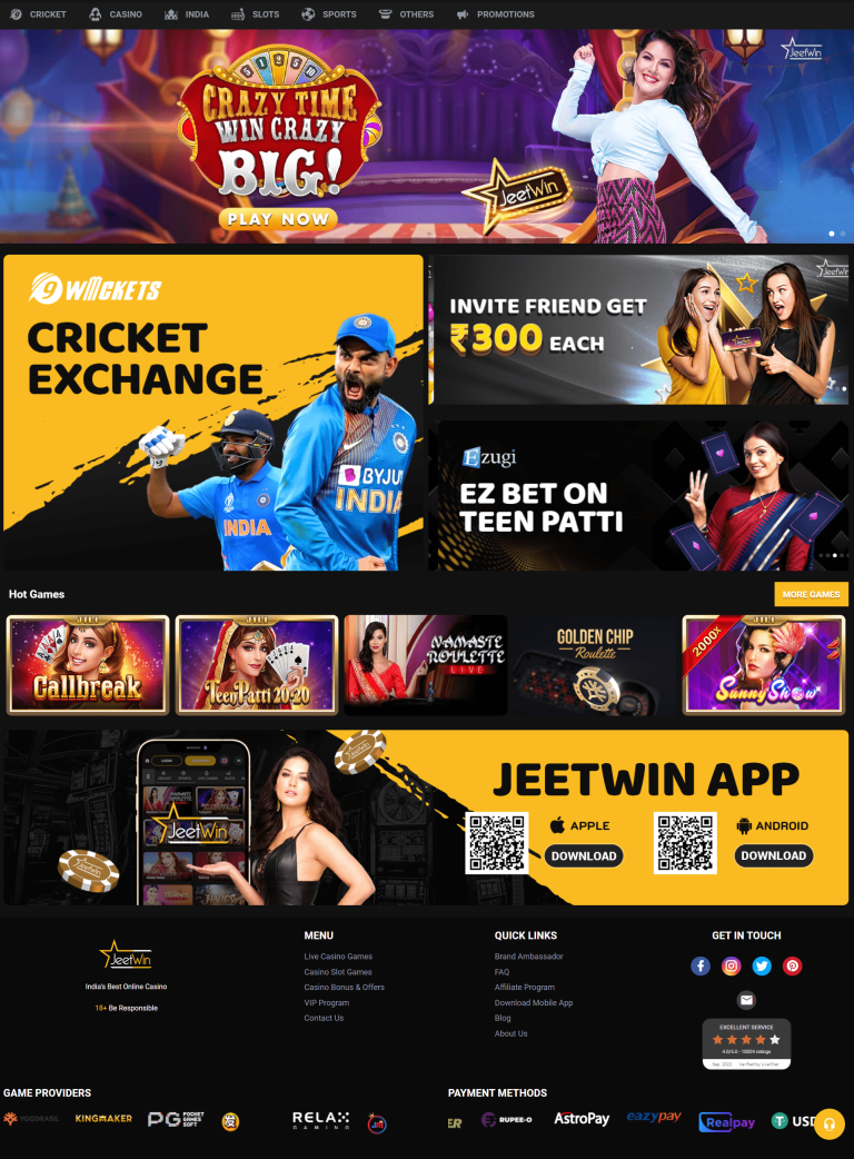 Sportsbook and Casino games on Jeetwin online Bangladesh